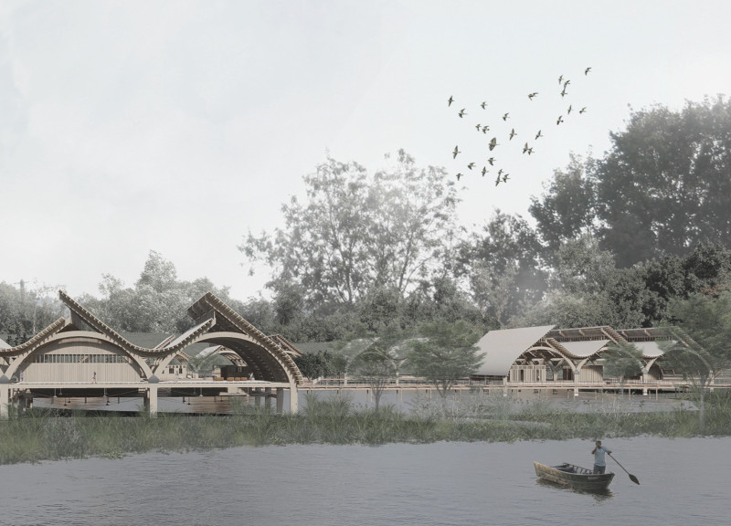 Architecture project // Bamboo and Acai Structures Complementing Bioclimatic Learning in the ...
